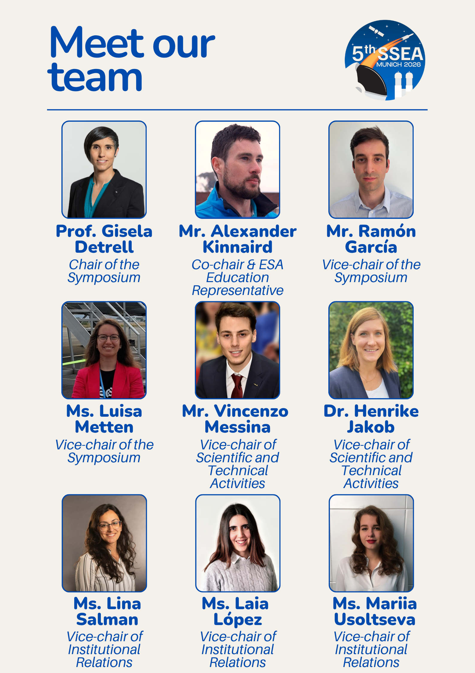 Organising Committee - SSEA Munich 2026